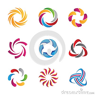 Abstract Loop Logos And Icons Template Royalty-Free Stock Photo ...