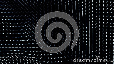 Abstract Looped Moving Line Matrix Pattern. Noise Flow Dynamic. Stock ...