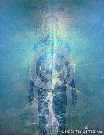Abstract Man Of Light Royalty Free Stock Photo - Image: 5910465