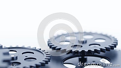 Abstract Mechanic Turning Industrial Clock Gears Stock Video - Video of ...