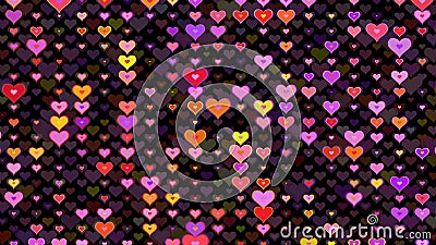Abstract Modern Hearts Pattern Motion Background Video.Heart Pattern ...