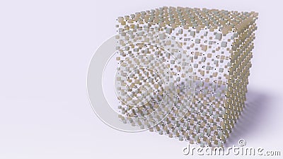 Abstract Molecular Cube Structure. Stock Footage - Video of ...