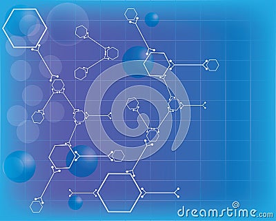 Abstract Molecules Medical Background. Vector Illustration ...