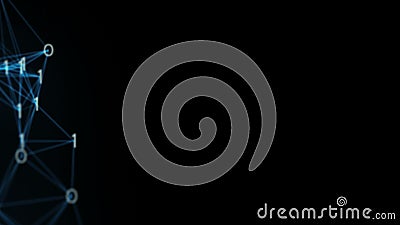 Flying through Digital Binary Polygon Plexus Data Networks Stock Video - Video of hitech, lines ...