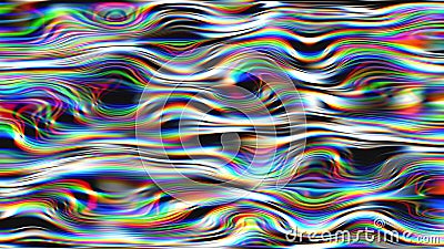 Abstract Moving Fluid. Visual Illusions, Moving Waves. Psychedelic ...