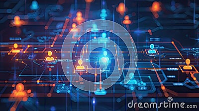 Abstract Organizational Chart Stock Image | CartoonDealer.com #317543911