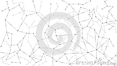 Abstract Particle Background. Mess Network. Nodes Connected In Web. Futuristic Plexus Array Big ...