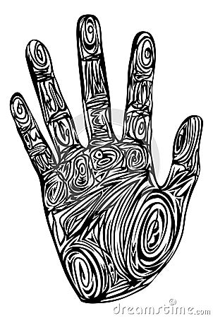 Abstract Pattern Hand Print Royalty Free Stock Photos - Image: 21566638