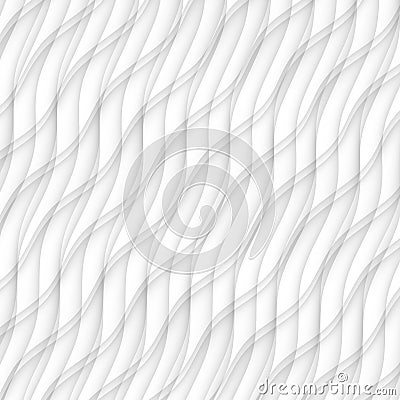 Abstract Pattern Seamless. White Texture. Wave Wavy Modern Geometric White Background. Interior ...