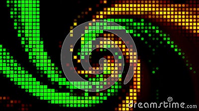 Abstract Pixelated Motion Graphics Background, Seamless Loop. Design ...