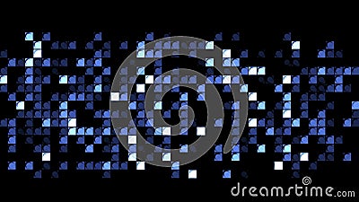 Abstract Pixelated Visualization of the World Map. Motion Stock Video ...