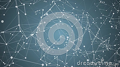 Abstract White Plexus Particles Video Moving Background with Shine on ...