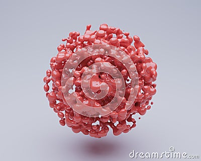 Abstract Porous Red Ball Stock Image | CartoonDealer.com #263930593