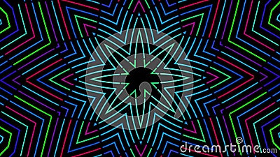 Abstract Radial Background with Animation of Moving Colorful Patterns ...