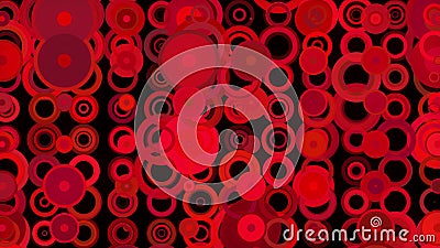 Abstract Red Animated Circle Rings Video Loop Background 4KResolution ...