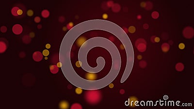 Abstract Red Background with Bokeh. Loop Animations. with a Central ...