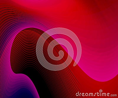 Abstract Red Curvy Lines Background Royalty-Free Stock Image ...