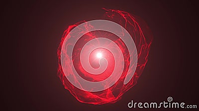 Abstract Red Energy Effect on a Black Background. Stock Footage - Video ...