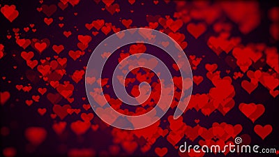 Abstract Red Heart Motion Blur Flying Velocity Elements Loop 4K Motion ...