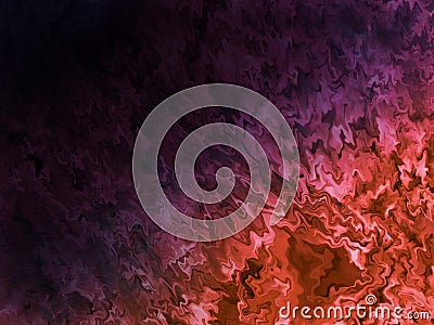 Abstract Red Wave Vibrations. On A Black Background. Stock Image ...