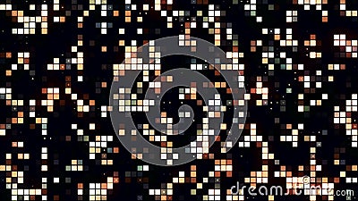 Abstract Retro Gaming Background with Blinking Pixels, Seamless Loop ...