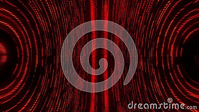 Red Round Circular Matrix GridLines VJ Loop Motion Background Stock ...