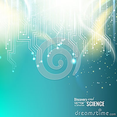Abstract Science Background. Vector Illustration | CartoonDealer.com ...