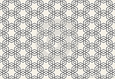 Abstract Seamless Geometric Islamic Wallpaper Pattern Stock Vector ...