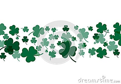 Abstract Shamrock Leaves Background Vector | CartoonDealer.com #130853895