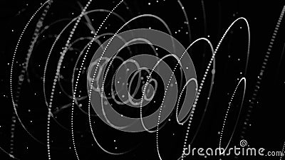 Abstract Signal Or Radar Waves In Slow Motion With 3D Effect, Seamless ...