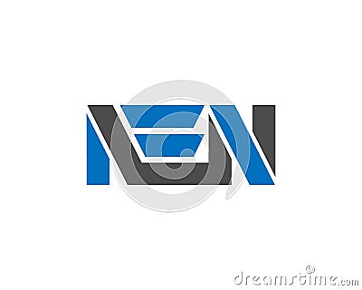 Abstract Simple Letter NEN Logo Design Vector Illustration ...