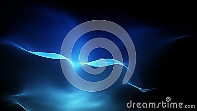 Abstract Soft Wave Background, Blue Waves Motion Flow Stock Footage ...