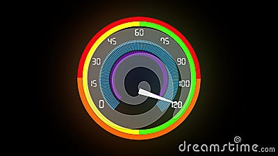 Abstract Speedometer High Speed Animation. Stock Video - Video of ...