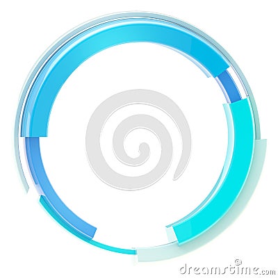 Abstract Techno Circular Frame Border Isolated Stock Photos - Image ...