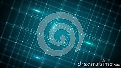 Abstract Technology Background with Grid Data Zooming in Loop Stock Footage - Video of ...