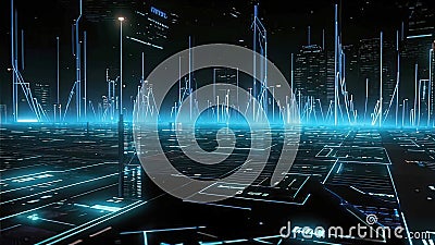 Abstract Technology Background For Machine Learning And Big Data ...