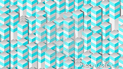 Bright 3d Geometric Tech Columns Abstract Video Animation Stock Video ...