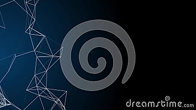 Abstract Technology Plexus Stylish Dynamic Digital Background. Stock ...