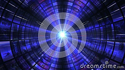 Abstract Technology Universe Animation, Background, Rendering, Loop ...