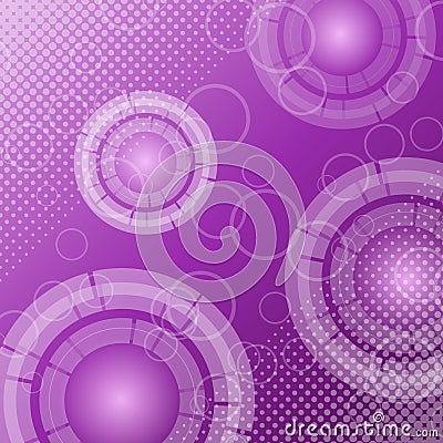 Abstract Technology Colourful Circles Background Stock Vector ...