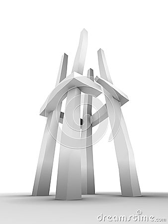 Abstract Tower Sculpture Royalty-Free Stock Photo | CartoonDealer.com ...