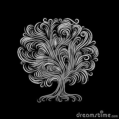 Abstract Tree With Roots For Your Design Royalty Free Stock Photos ...