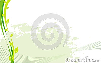 Abstract Vector Ecological Border With Plants Stock Photography - Image ...