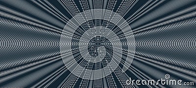 Abstract Vector Wave Background Made With Linear Moire, Op Art Effect ...