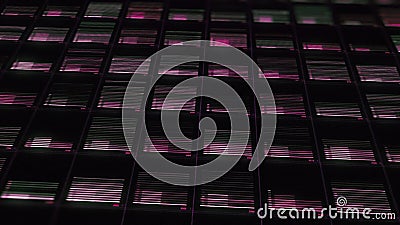 Abstract Visualization of Power Supply Control Panel. Animation ...