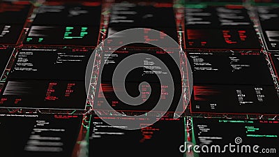 Abstract Visualization of Scanning External Hard Drive Data, Seamless ...