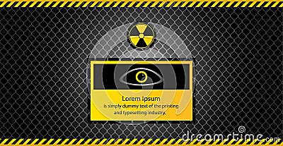 Abstract Warning Background, Attention. Warning Sign Banner With Hazard ...