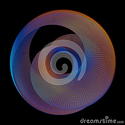 Abstract Wavy Surface Wire Shape Formed Wire Stock Image ...