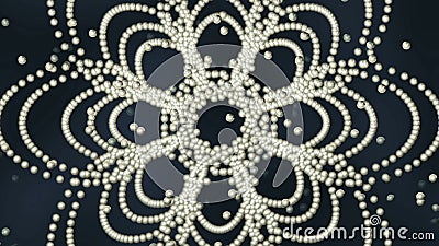 Abstraction Made of Pearls stock video. Video of reflections - 71069257