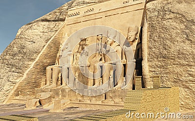 Abu Simbel Temple Royalty-Free Cartoon | CartoonDealer.com #19904135